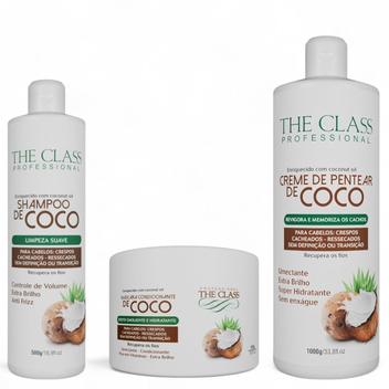 Kit Coco Shampoo e Máscara e Creme De Pentear - THE CLASS - Shampoo - Magazine Luiza