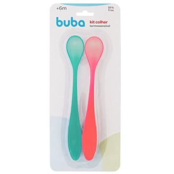 Kit Colher Infantil Termossensível Buba - 2 Unidades - Colher para Bebê ...