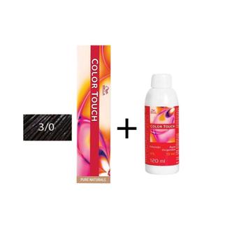 Kit Coloração+Emulsão Color Touch 3 Castanho Escuro 60G - Tinta de ...