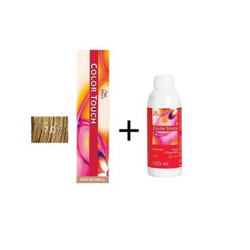 Kit Coloração+Emulsão Color Touch 7.0 Louro Medio 60G - Tinta de Cabelo ...