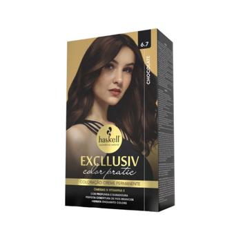 Kit Coloração Haskell Excllusiv Color Pratic 6.7 Chocolate - Salão de ...