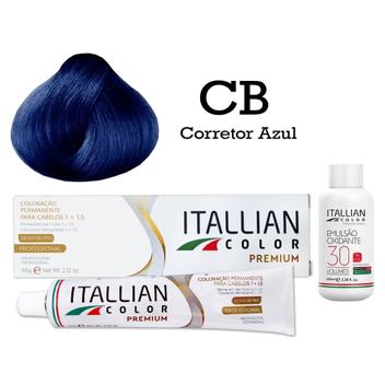 Kit Coloração Itallian Color CB Corretor Azul + Oxi 30 - Salão de ...