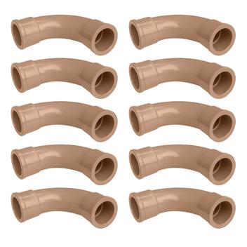 Kit Com 10 Curva 90º Curta Soldável 50Mm - Akato - Conexão Hidráulica ...