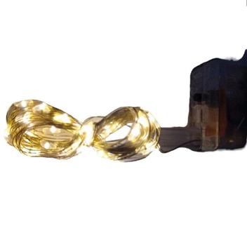 Kit com 10 Fio de Fada Fio de Led Pisca Pisca 3m Colorido 2 Pilhas ...