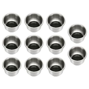 Kit Com 10 Porta Copos De Embutir Em Inox - Ghs Náutica - Porta Tempero ...