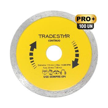 Kit Com 100 Disco Diamantado Contínuo 110X20Mm Porcelanato - Tradestar ...