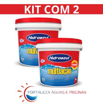 kit com 2 Cloro Multiação Hidroazul 10kg - Cloro para Piscina ...