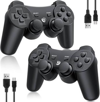 Kit Com 2 Controles de Ps4 Com Fio Compatível Ps4 e PC - DoubleShock ...