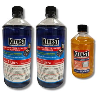 Kit Com 2 Fluidos Test. Bicos Injetores Lisfer + 1 Detergente Injetores ...