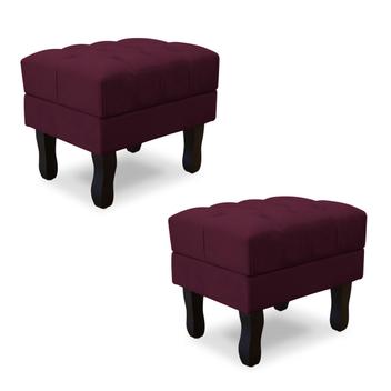 Kit com 2 puff luis xv - capinote srj moveis - SRJ MÓVEIS - Puffs ...