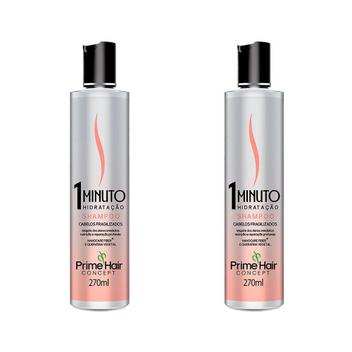 Kit Com 2 Shampoo Prime Hair 1Min Cabelos Fragilizado 270Ml - Prime ...