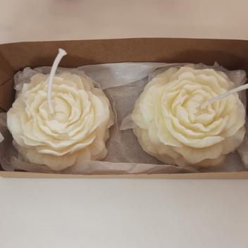 Kit com 2 Velas Flor Grandes Aromáticas Embalagem Presente - Likare ...