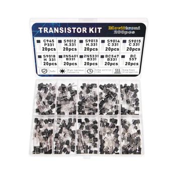Kit com 200 Transistores BJT PNP e NPN - Inclui A1015, BC327, BC337, C1815 e S8050 - Transistor ...