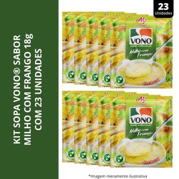 KIT COM 23 UNIDADES SOPA VONO SABOR MILHO COM FRANGO 18g - Sopa ...