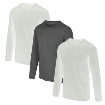 Kit com 3 Camisetas Térmicas Segunda Pele Proteção UV50+ Slim Fitness ...