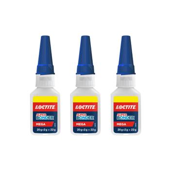 Kit com 3 Colas instantânea Loctite Super Bonder Mega 22g - Cola ...