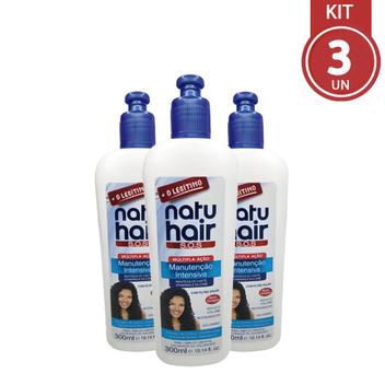 Kit Com 3 Creme S.O.S. Manutenção Intensiva Natuhair 300ml - Natu Hair ...
