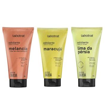Kit com 3 Esfoliantes Corporais e Faciais Dia a Dia Labotrat 150g Cada ...