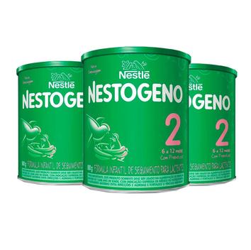 Kit Com 3 Fórmula Infantil Nestogeno 2 De 800g Cada - Nestle - Fórmula ...