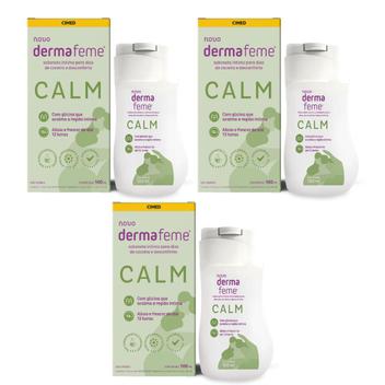Kit com 3 Sabonete Íntimo Calm Dermafeme 100ml Cimed - Sabonete Íntimo ...