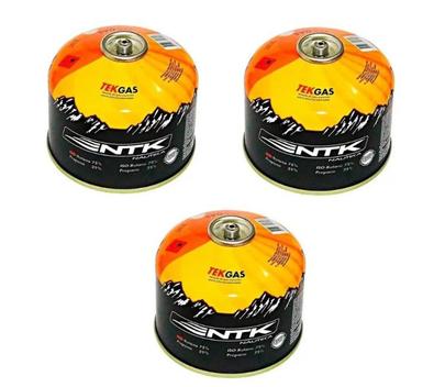 Kit com 3 Unidades Cartucho de Gás Tekgas para Fogareiro e Lampião Nautika - NTK - Cartucho de ...
