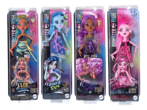 Kit Com 4 Bonecas Monster High Pijamas Monstruosos - Jgm42 - Mattel ...
