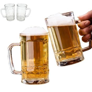 Kit Com 4 Canecas Para Chopp Cerveja em Vidro 390ml - Clink - Copo de Cerveja - Magazine Luiza
