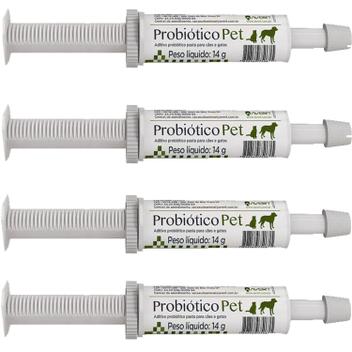 Kit Com 4 Suplemento Probiótico Pet 14gr original Avert Para Cães E ...