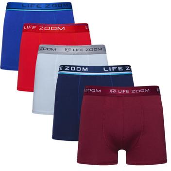 kit com 5 Cueca Boxer Cuecas Box Microfibra Life Zoom - Cueca ...