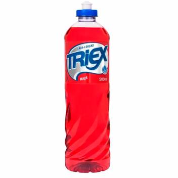 Kit com 5 Detergente Lava Louças Líquido Maçã 500ml Triex - Detergente ...