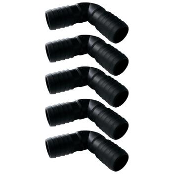 Kit Com 5 Joelho 90º Interno Duplo 1/2 Preto - Akato - União para ...