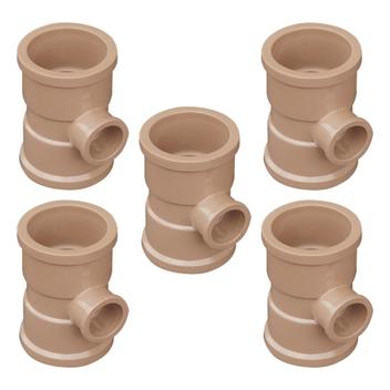 Kit Com 5 Tê De Redução 90º Soldável 50X25Mm - Akato - Conexão T de ...