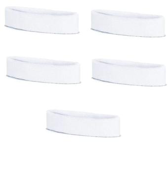 Kit com 5 Testeiras Para Tênis Branca Felpuda Ouro 1Fit - Testeira ...