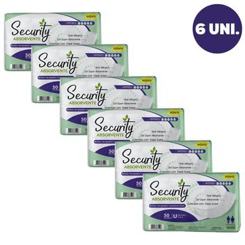 Kit com 6 Absorvente Geriátrico Pós Parto E Operatório Security Com 300 ...
