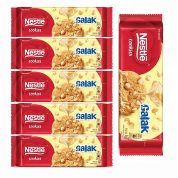 Kit Com 6 Cookies Galak Gotas De Chocolate Branco 60G - Nestle ...
