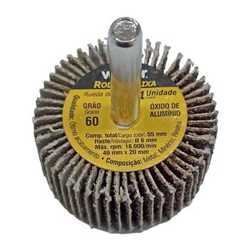 Kit com 6 Lixas Circulares Roda Pg 40 X 20mm Grão 060 - Vonder - Roda ...