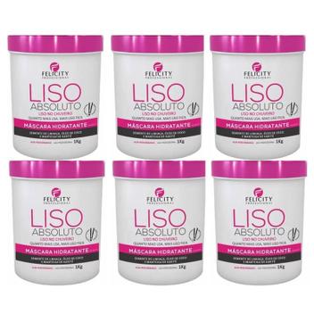 Kit Com 6 Mascara Hidratante Liso absoluto Felicity 6x1k - Felicity Professional - Kit de ...