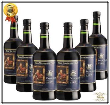Kit com 6 Vinhos Portugueses do Porto Dom José Ruby (Companhia Real Jose Português) - Companhia ...