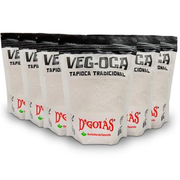 Kit Com 6Pct Tapioca Tradicional Vegana Veg-Oca D'Goias 400G - D'Goiás ...
