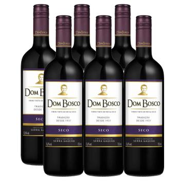 Kit Com 6Und Vinho Tinto Seco Dom Bosco 750Ml - Vinho - Magazine Luiza
