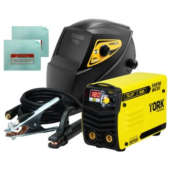 Kit Combo Inversora 220v Tork Solda 180 Amperes Mma Tig Lift - Super ...