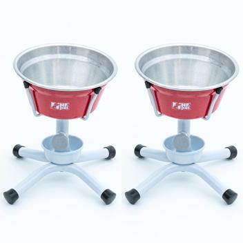 Kit Comedouro Bebedouro Mini Elevado Cães Único Anti Formiga - 02 Un ...