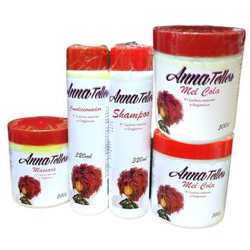 Kit Completo Anna Telles + 2 Mel Cola 500g Cabelos Cacheados - Anna ...