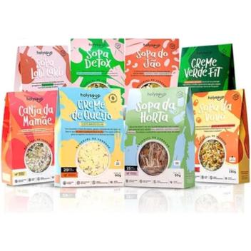 Kit Completo Com 8Und Sopas Holysoup S/ Glúten 100% Natural - Suco ...