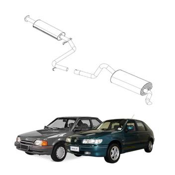 Kit Completo Escapamento Pointer 1.8 1994 a 1996 Aço Galvani - Pioneiro ...