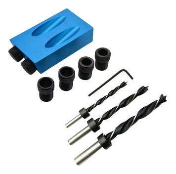 Kit Completo Gabarito Furo Chanfrado Angular Brocas Madeira ...