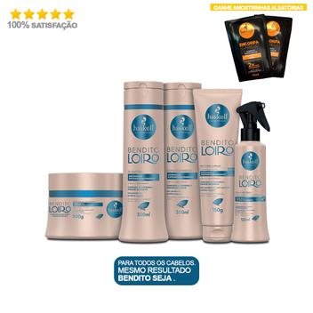 Kit Completo Haskell Bendito Loiro 5 Produtos - Kit de Tratamento para Cabelos - Magazine Luiza