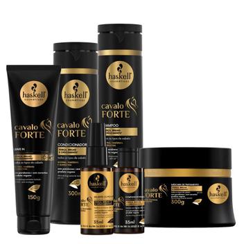 Kit Completo Haskell Cavalo forte Com 6 Itens 300ml - Kit de Tratamento ...