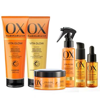 Kit Completo Mari Maria Hair Ox Vita Glow 240ml/190g/110ml/60ml/30ml ...