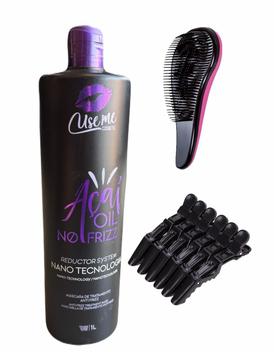 Kit completo para redução de frizz hidratação e nutrição nano ...